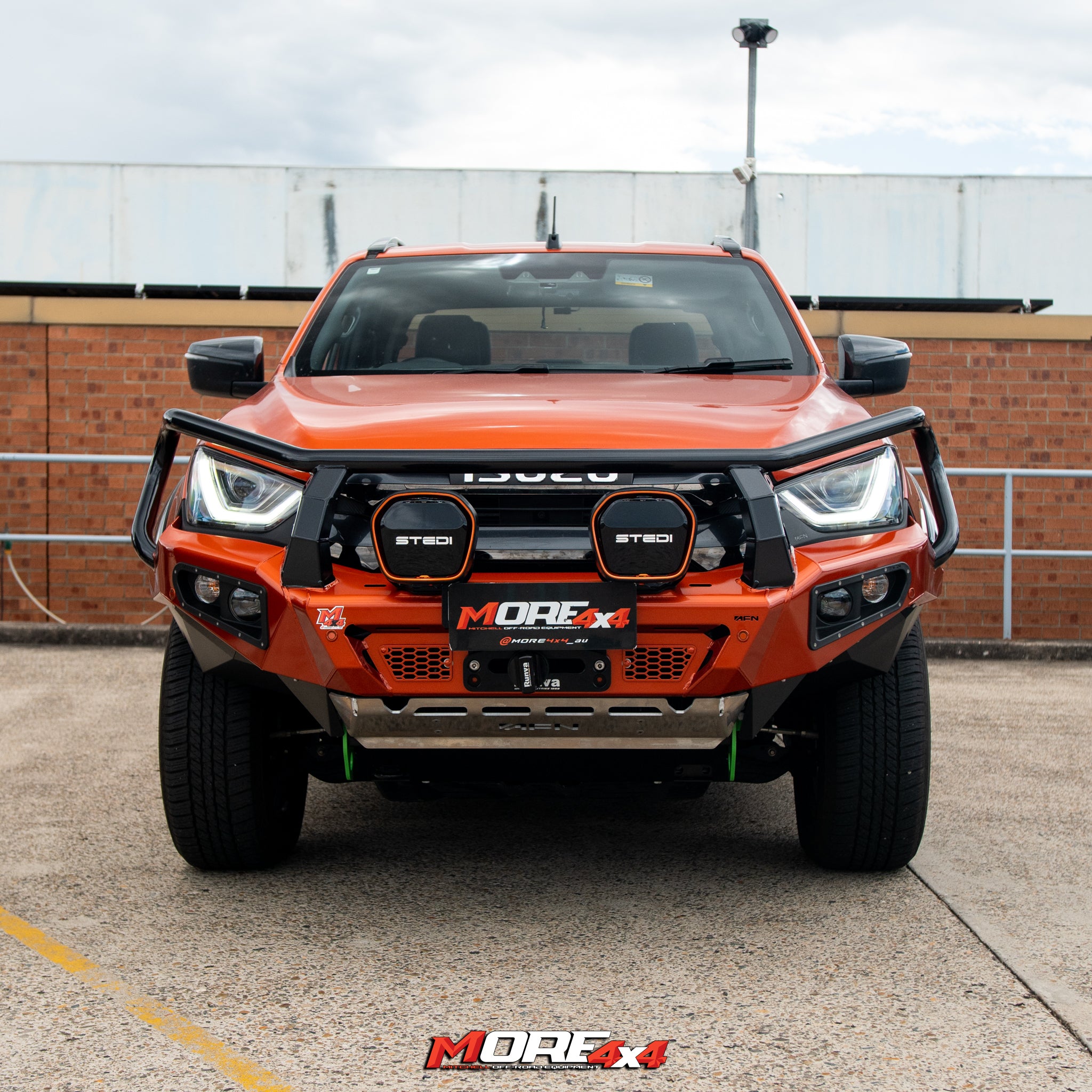 AFN 4x4 - Full Bullbar with loop - Suits Isuzu DMax inc XTerrain 2021 ...