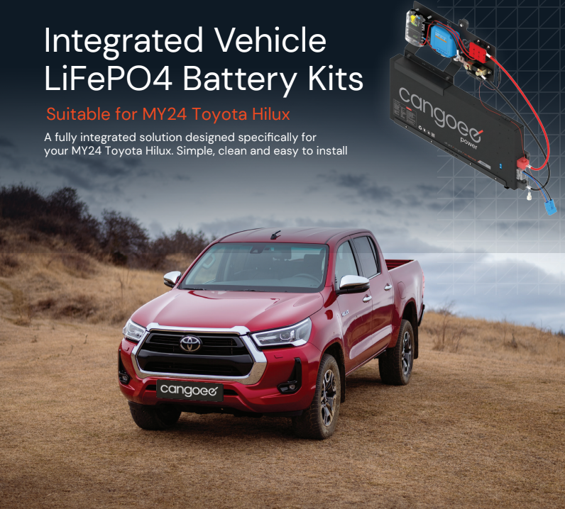 CANGOEE - Vehicle-Specific 110ah Kit - To Suit HILUX 24+ – MORE 4x4