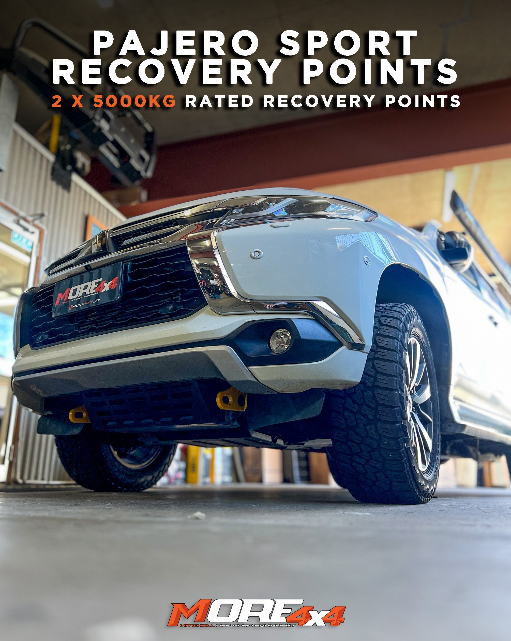 ROADSAFE - Front Recovery Points - To Suit Pajero Sport 2015+ & MQ/MR ...